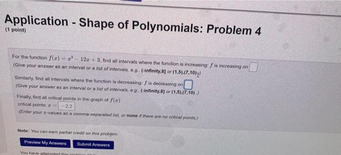 Solved Application - Shape of Polynomials: Problem 4 (1 | Chegg.com