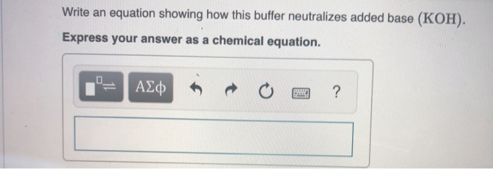 Solved Part A A Buffer Contains Significant Amounts Of