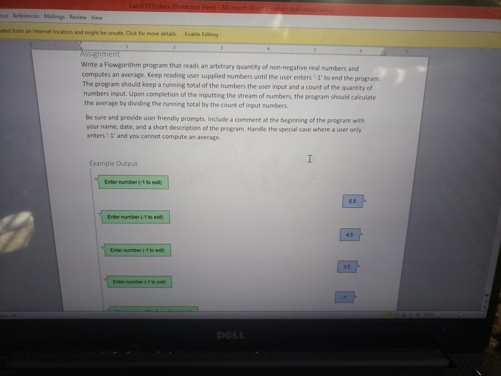 Solved Lab3(1)(1).docx (Protected View) - Microsoft Word | Chegg.com