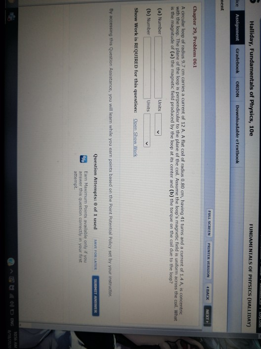 Solved Halliday, Fundamentals of Physics, 10e FUNDAMENTALS | Chegg.com Solved Halliday, Fundamentals of Physics, 10e FUNDAMENTALS | Chegg.com