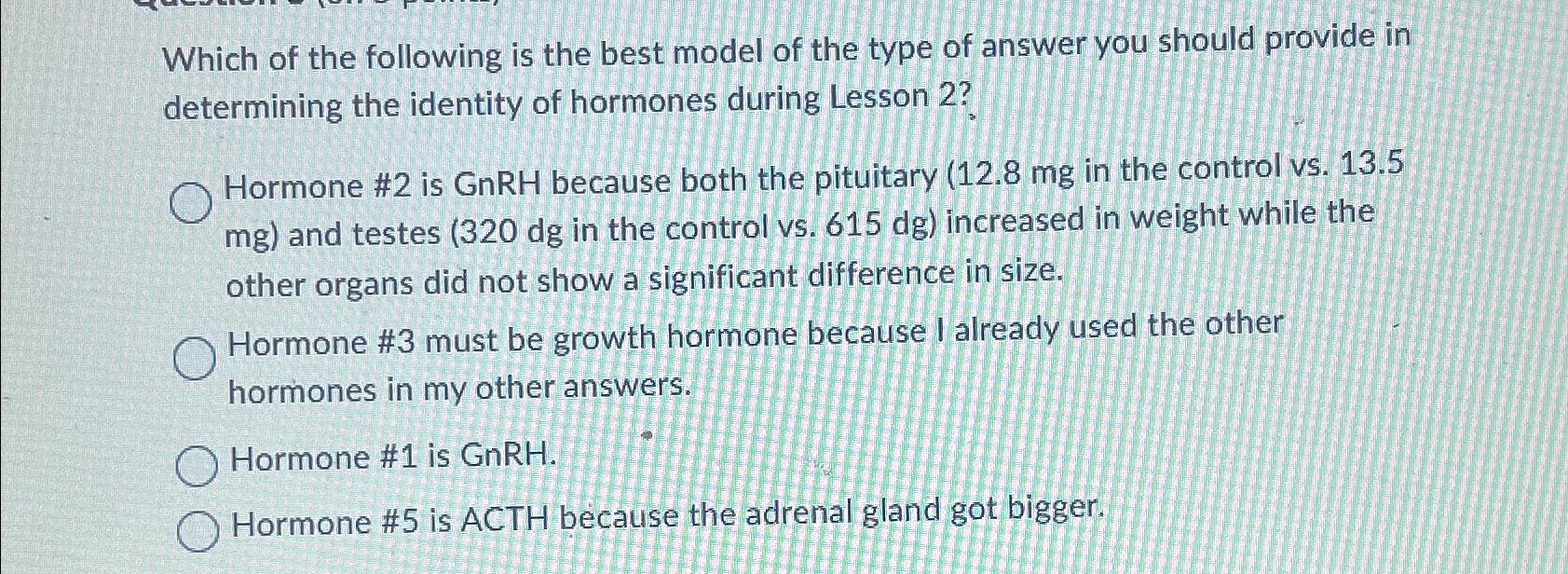 Solved Which of the following is the best model of the type | Chegg.com