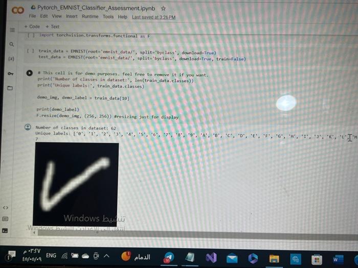 Solved Task: Train an EMNIST classifier EMNIST (or extended | Chegg.com