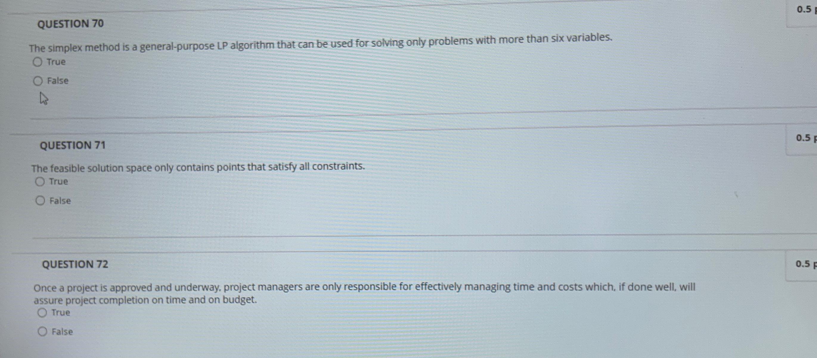 Solved QUESTION 70The simplex method is a general-purpose LP | Chegg.com