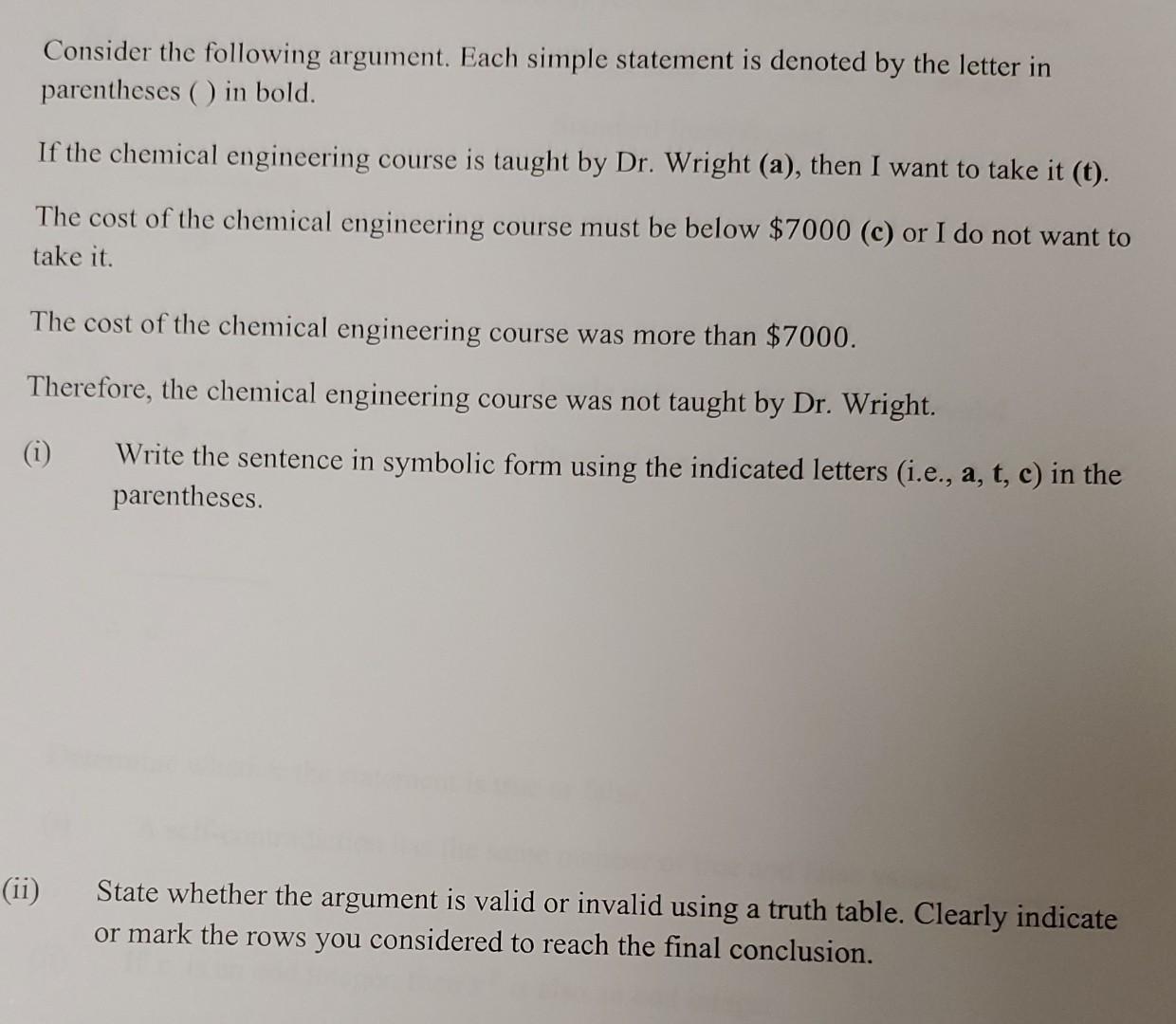 Solved Consider the following argument. Each simple | Chegg.com