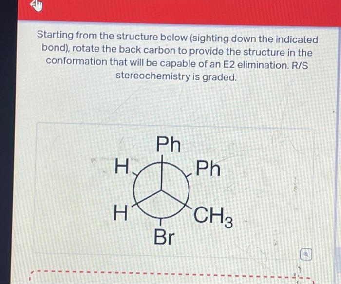 Solved Starting from the structure below (sighting down the | Chegg.com