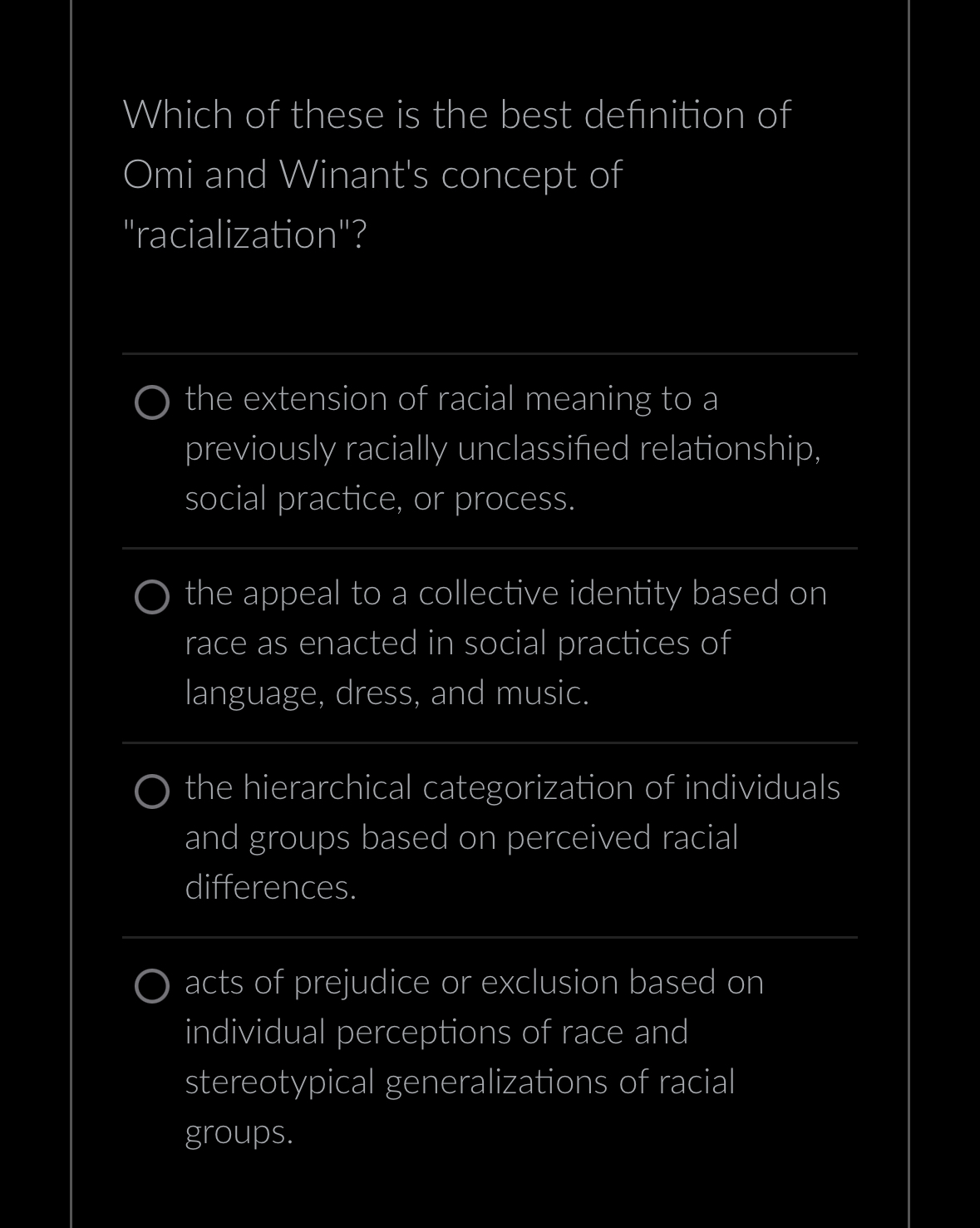 Solved Which of these is the best definition of Omi and | Chegg.com