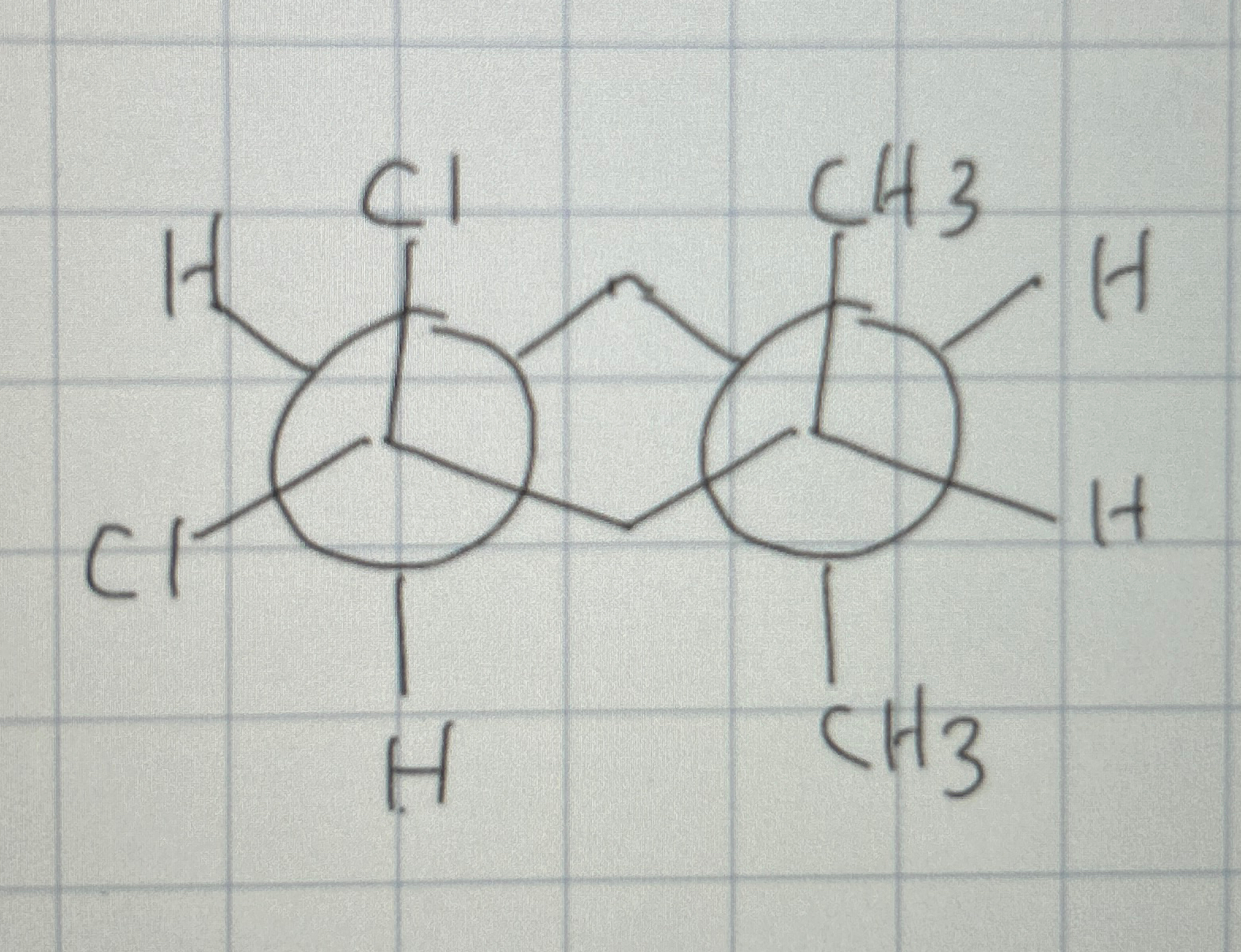 Solved How to solve Convert from Newman projection to line | Chegg.com