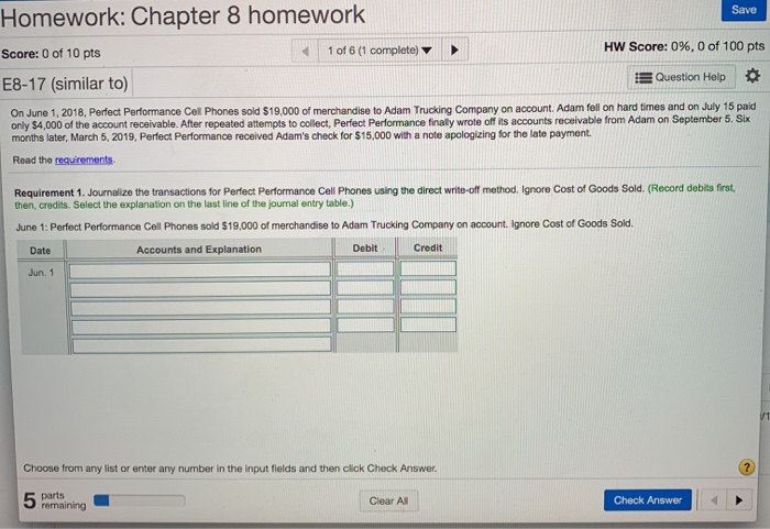 Solved Save Homework Chapter 8 Homework Score 0 Of 10 Pts