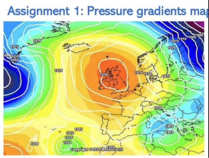 Solved On your map:1. Where are the areas of high and low | Chegg.com