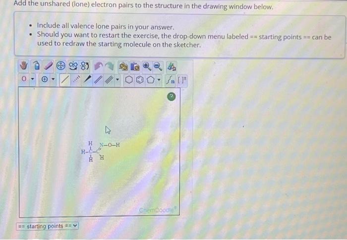 Solved - Include all valence lone pairs in your answer. - | Chegg.com
