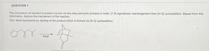 Solved The conversion of reactant to product occurs via | Chegg.com