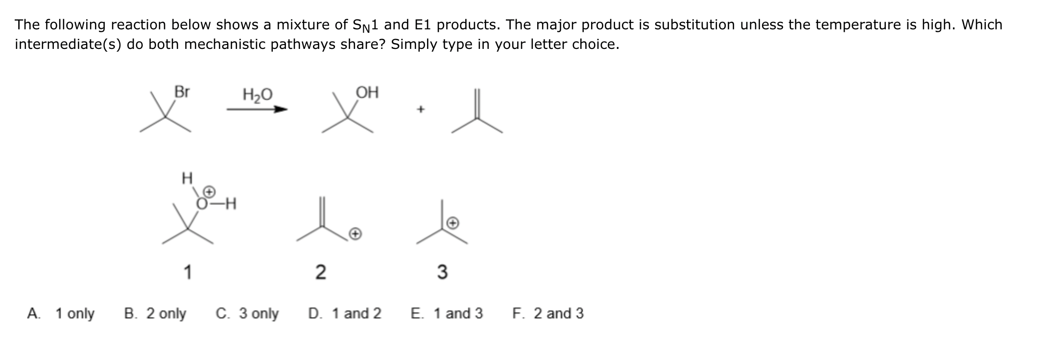Solved The following reaction below shows a mixture of SN1 | Chegg.com