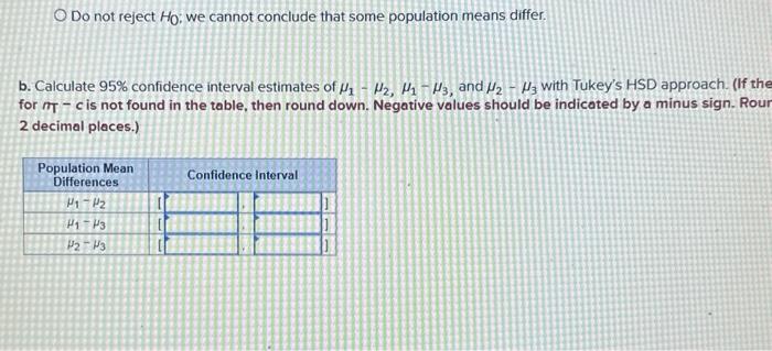 Solved A one-way analysis of variance experiment produced | Chegg.com