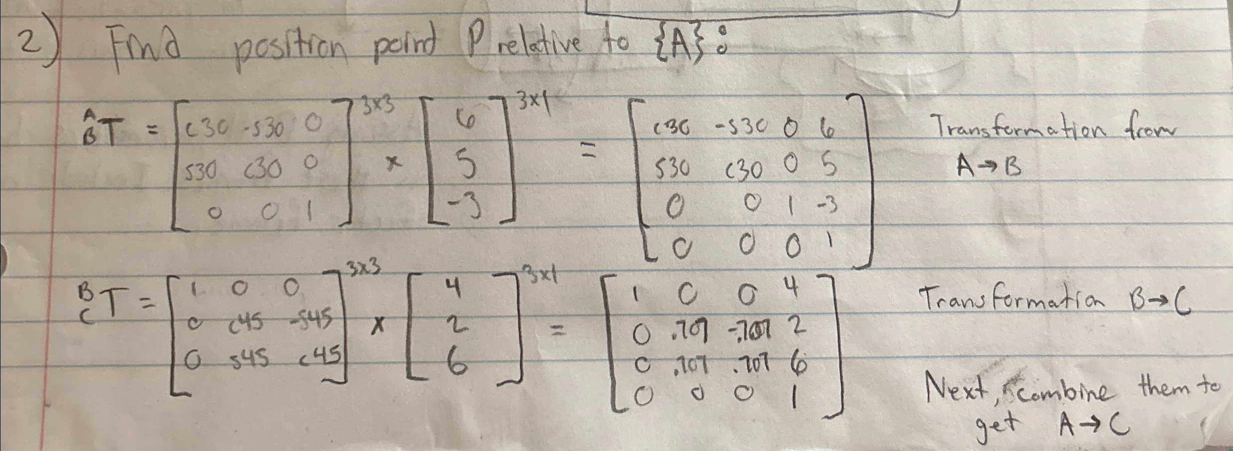 Solved Frame {B} ﻿is rotated relative to frame {A} ﻿about Z | Chegg.com