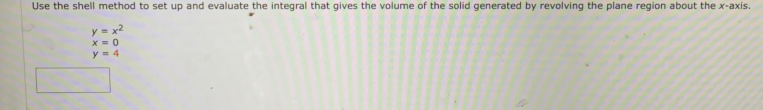 Solved Use the shell method to set up and evaluate the | Chegg.com