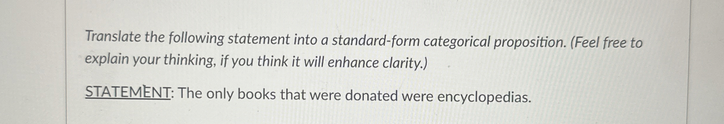 Solved Translate the following statement into a | Chegg.com