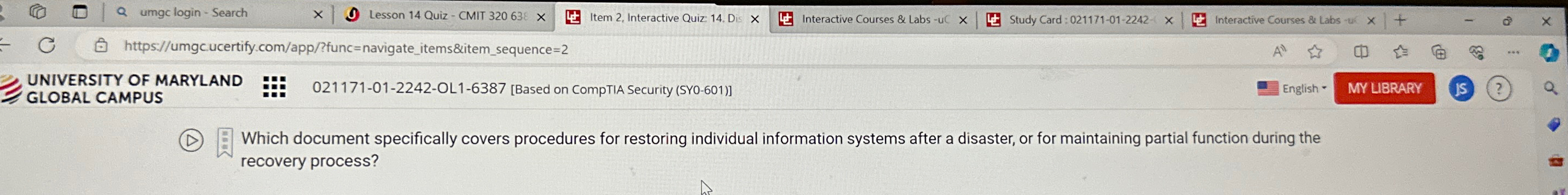 Solved UNIVERSITY OF MARYLAND GLOBAL | Chegg.com