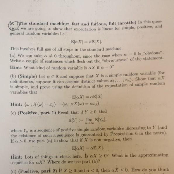 Solved (9. (The standard machine: fast and furious, full | Chegg.com