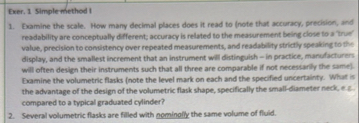 Solved Exer. 1 ﻿Simple method IExamine the scale. How many | Chegg.com