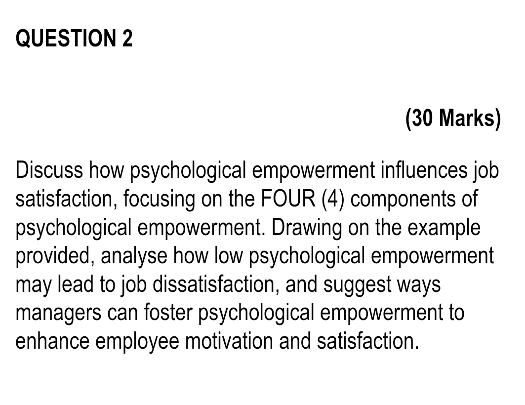 Solved QUESTION 2(30 ﻿Marks)Discuss how psychological | Chegg.com