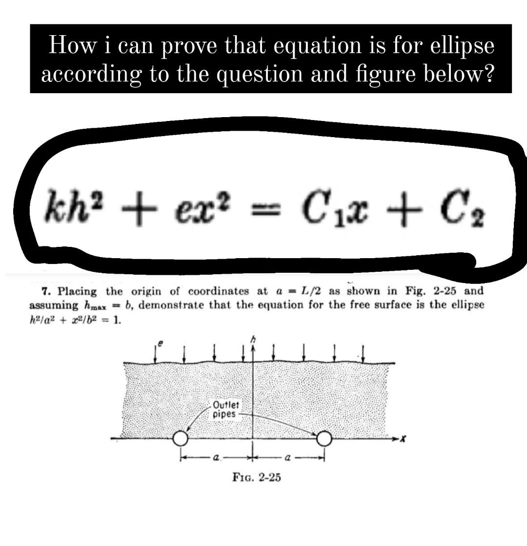 Solved k = hydraulic gradient e = discharge (infiltration) | Chegg.com