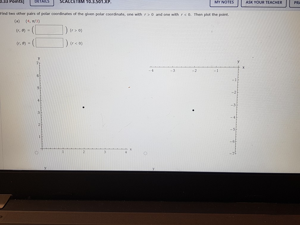 Solved 0.33 Points] DETAILS SCALCET8M 10.3.501.XP. MY NOTES | Chegg.com