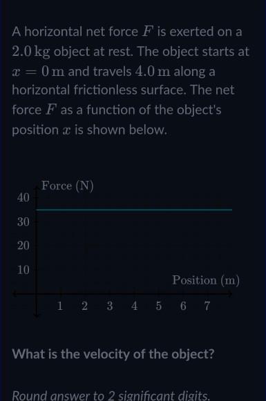 Solved A horizontal net force F is exerted on a 2.0 kg | Chegg.com