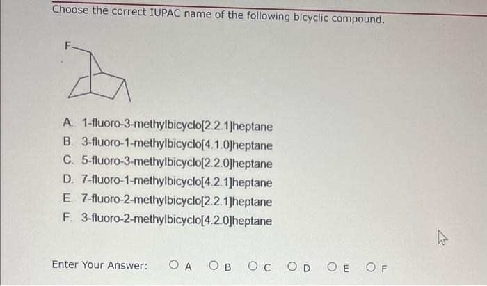 Solved Choose the correct IUPAC name of the following | Chegg.com