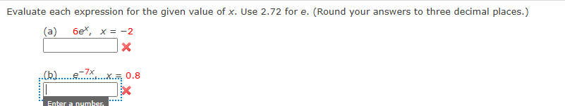 Solved Evaluate each expression for the given value of x. | Chegg.com
