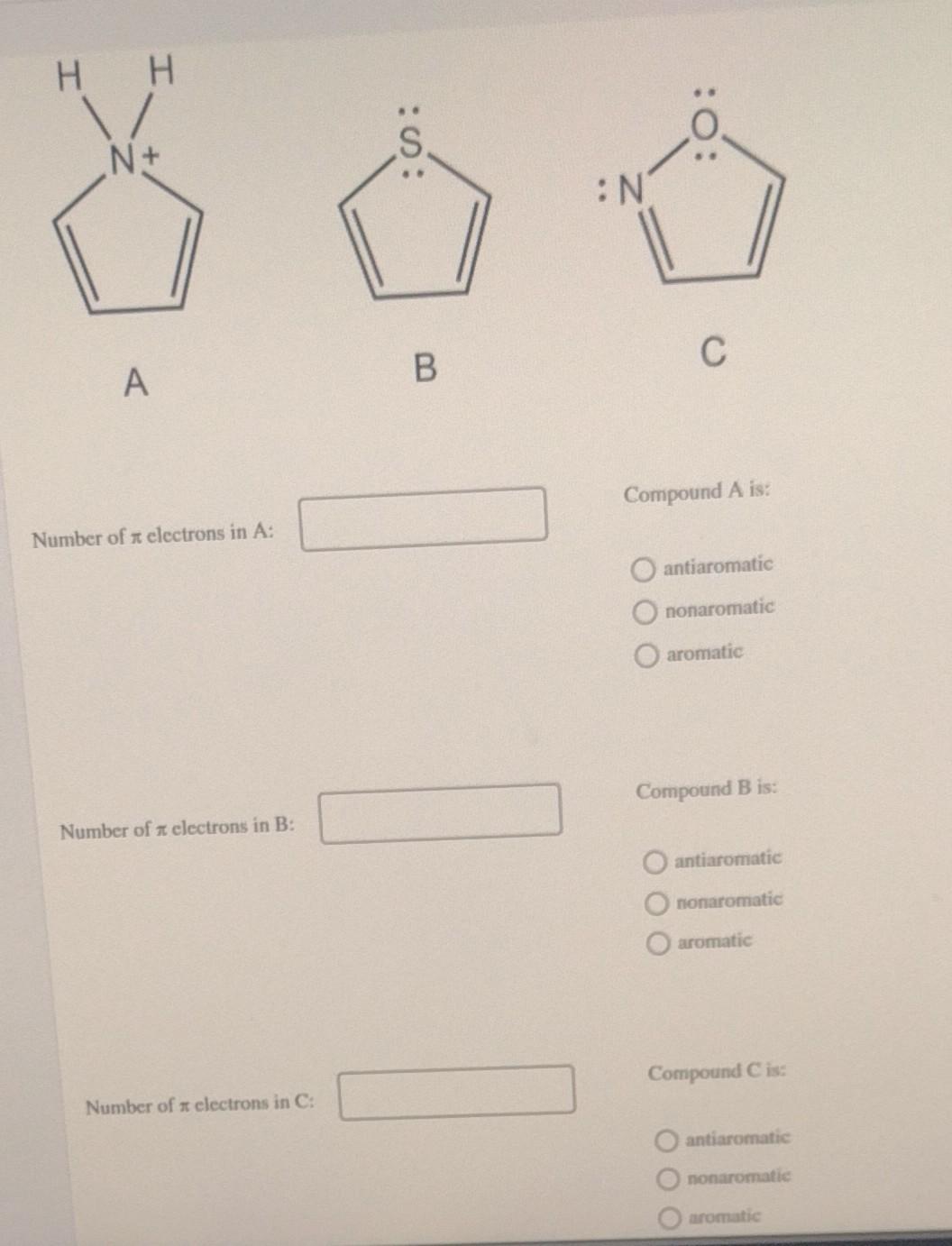 Solved For each structure shown, determine the number of pi | Chegg.com