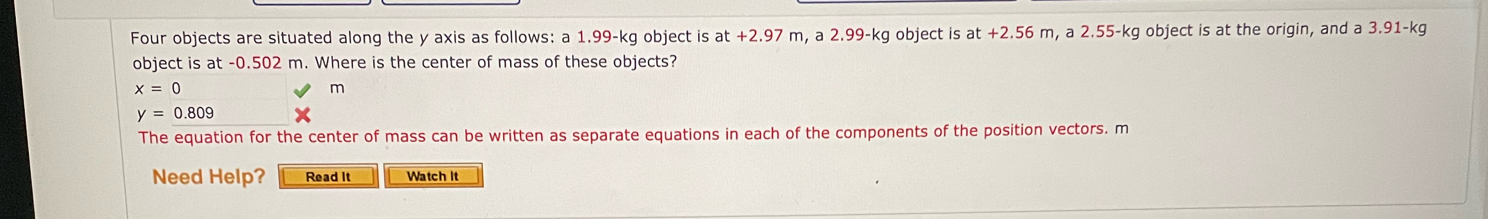 Solved Four objects are situated along the y ﻿axis as | Chegg.com