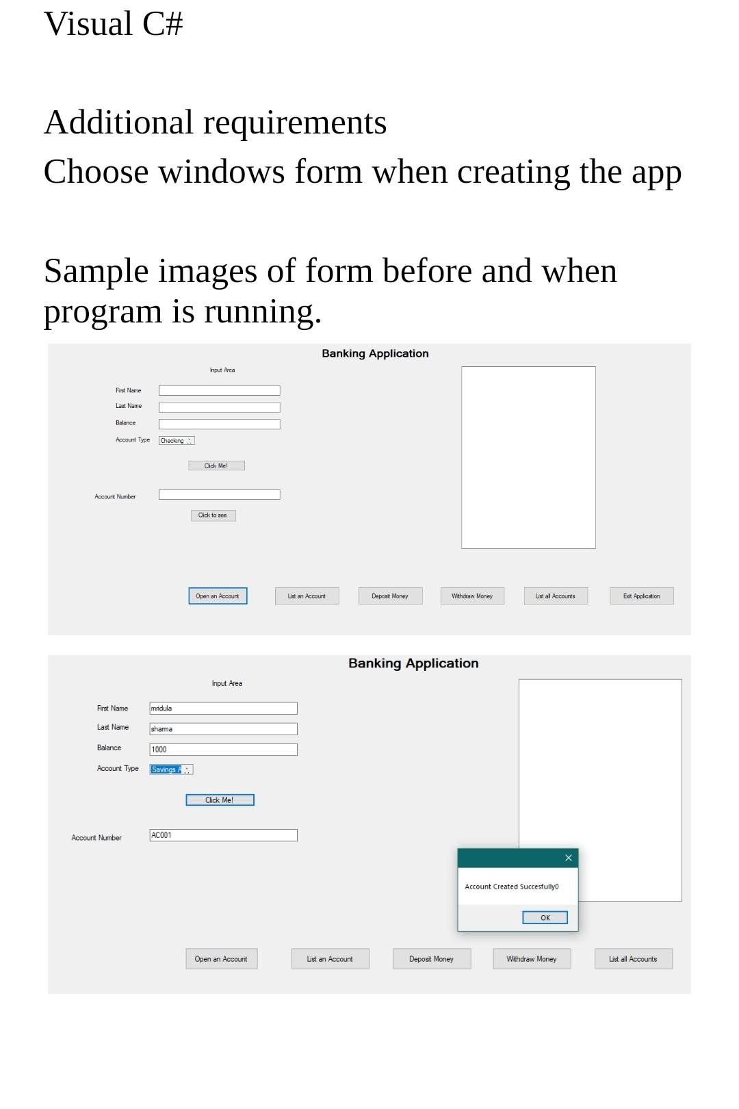 Solved ASSIGNMENT OBJECTIVES: 1. Developing the GUI with | Chegg.com