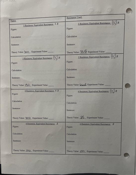 Solved 4 Resiston. Equivalent Resistancei (5/2)R Figure: | Chegg.com