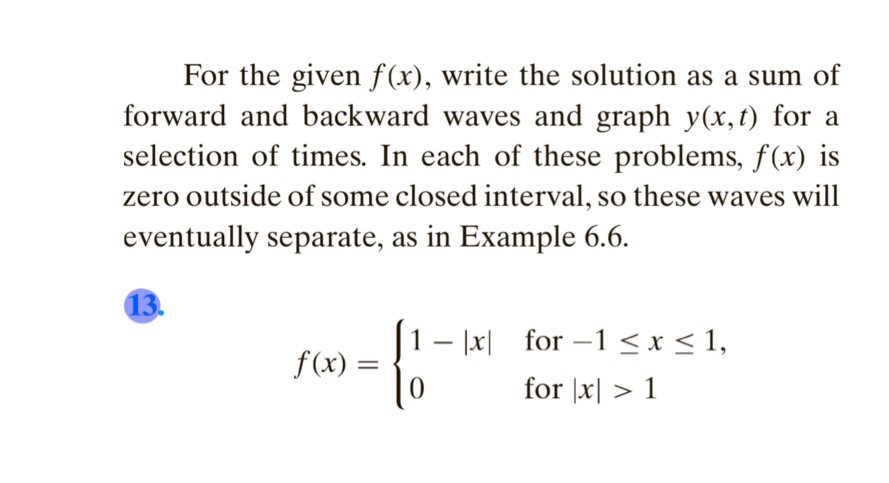 Solved For the given f(x), ﻿write the solution as a sum of | Chegg.com