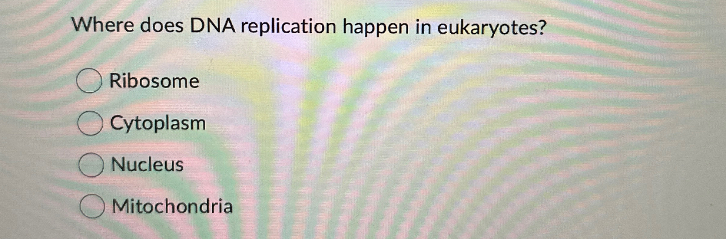 Solved Where does DNA replication happen in | Chegg.com