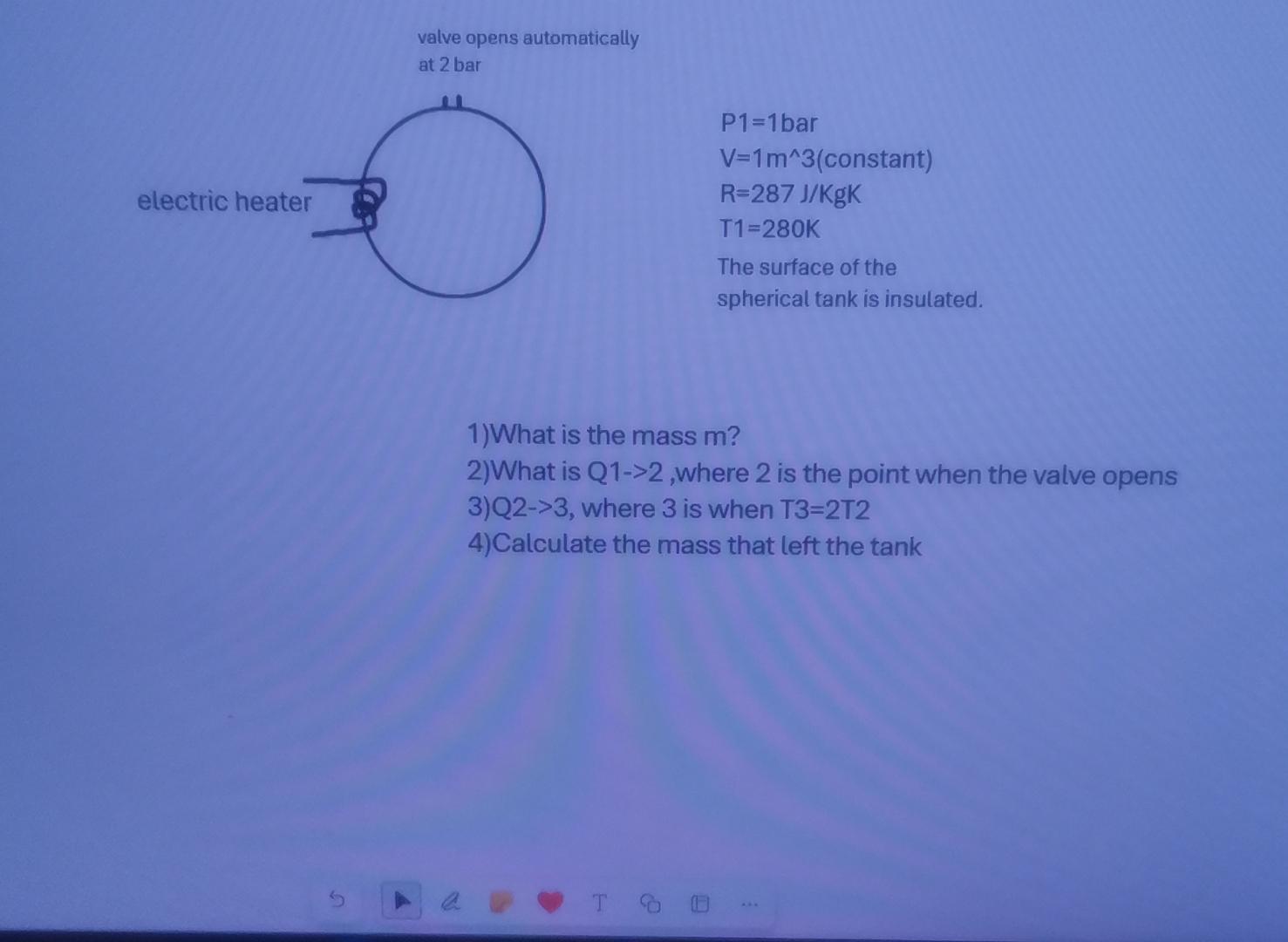 valve opens automaticallyP1=1 ﻿bar | Chegg.com