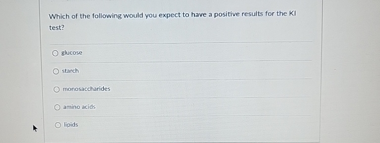 Solved Which of the following would you expect to have a | Chegg.com
