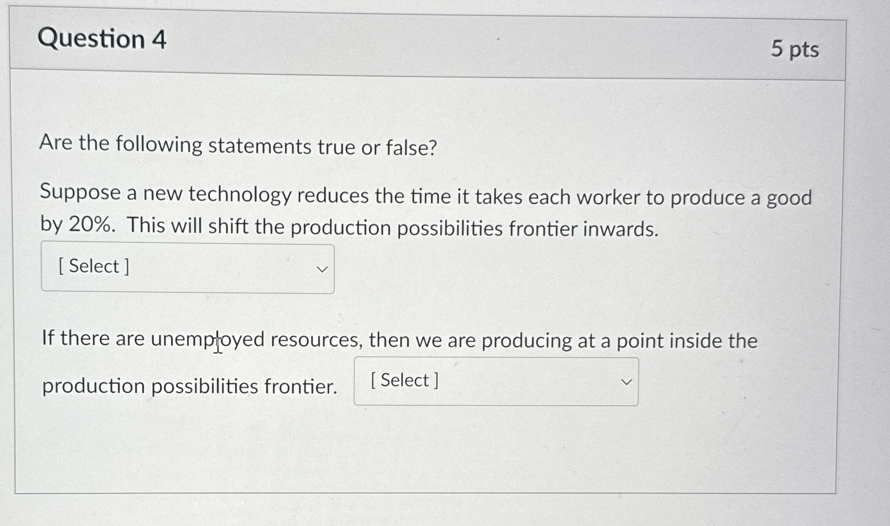 Solved Question 45 ﻿ptsAre the following statements true or | Chegg.com