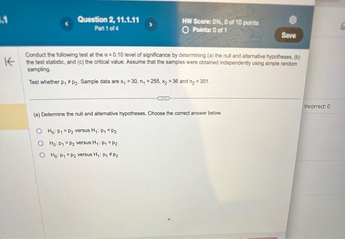 Solved Conduct a test at the a=0.01 level of significance by | Chegg.com