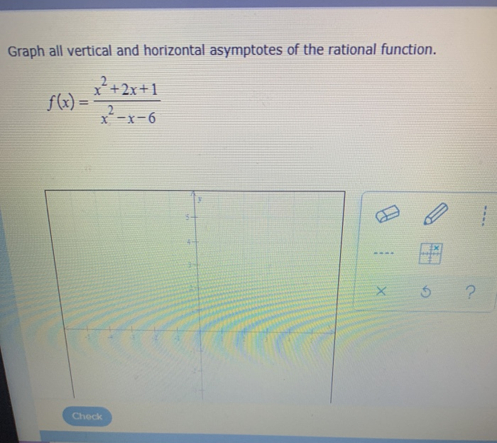 Solved Graph all vertical and horizontal asymptotes of the | Chegg.com