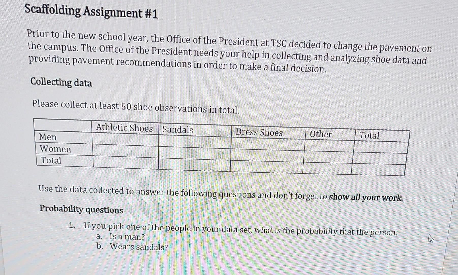 Solved Scaffolding Assignment \#1 Prior to the new school | Chegg.com
