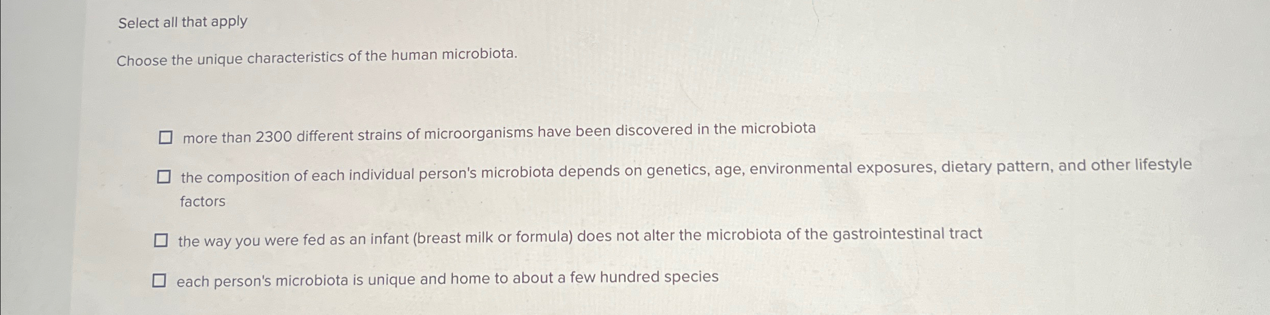 Solved Select all that applyChoose the unique | Chegg.com