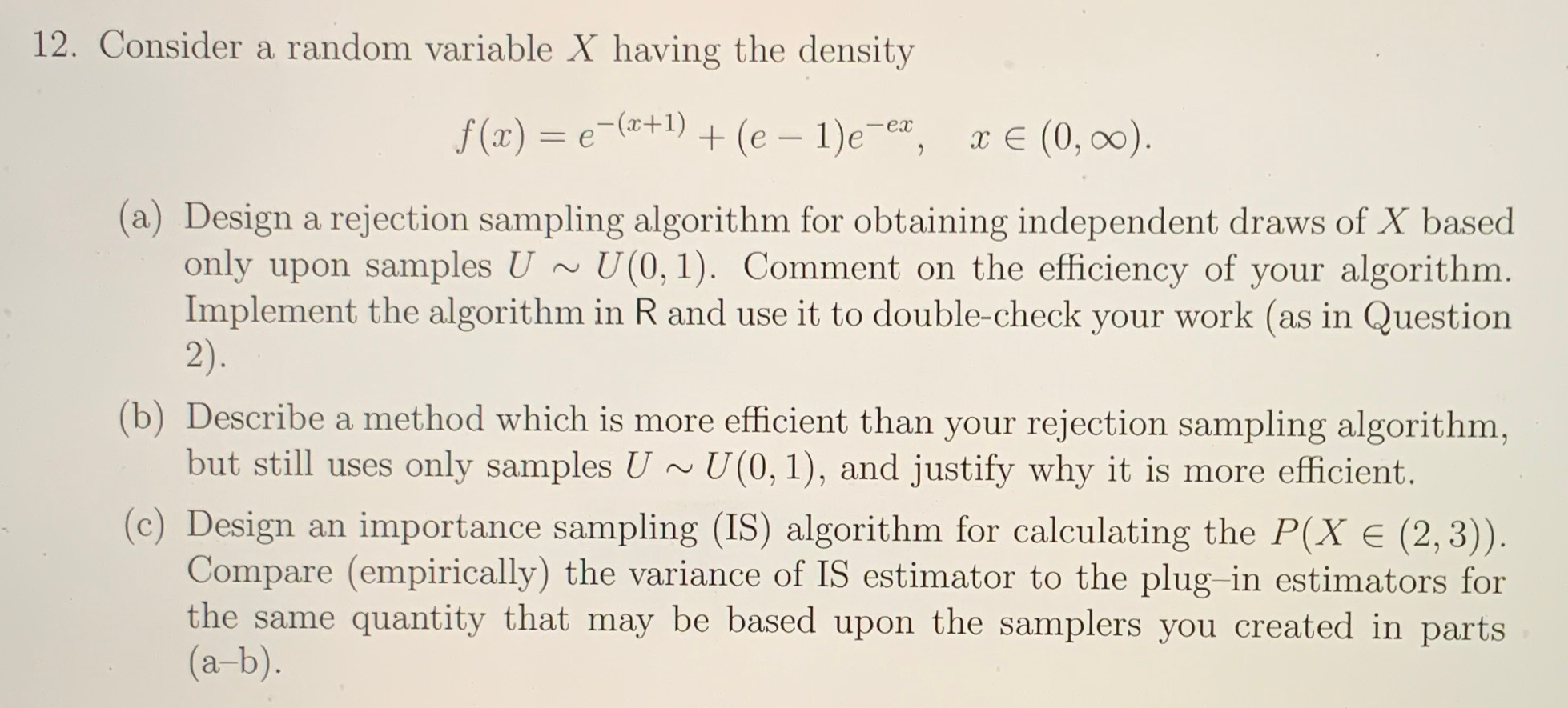 Solved Consider a random variable x ﻿having the | Chegg.com