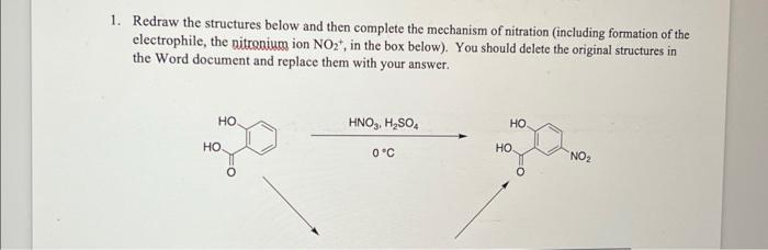 Solved 1. Redraw the structures below and then complete the | Chegg.com Solved 1. Redraw the structures below and then complete the | Chegg.com