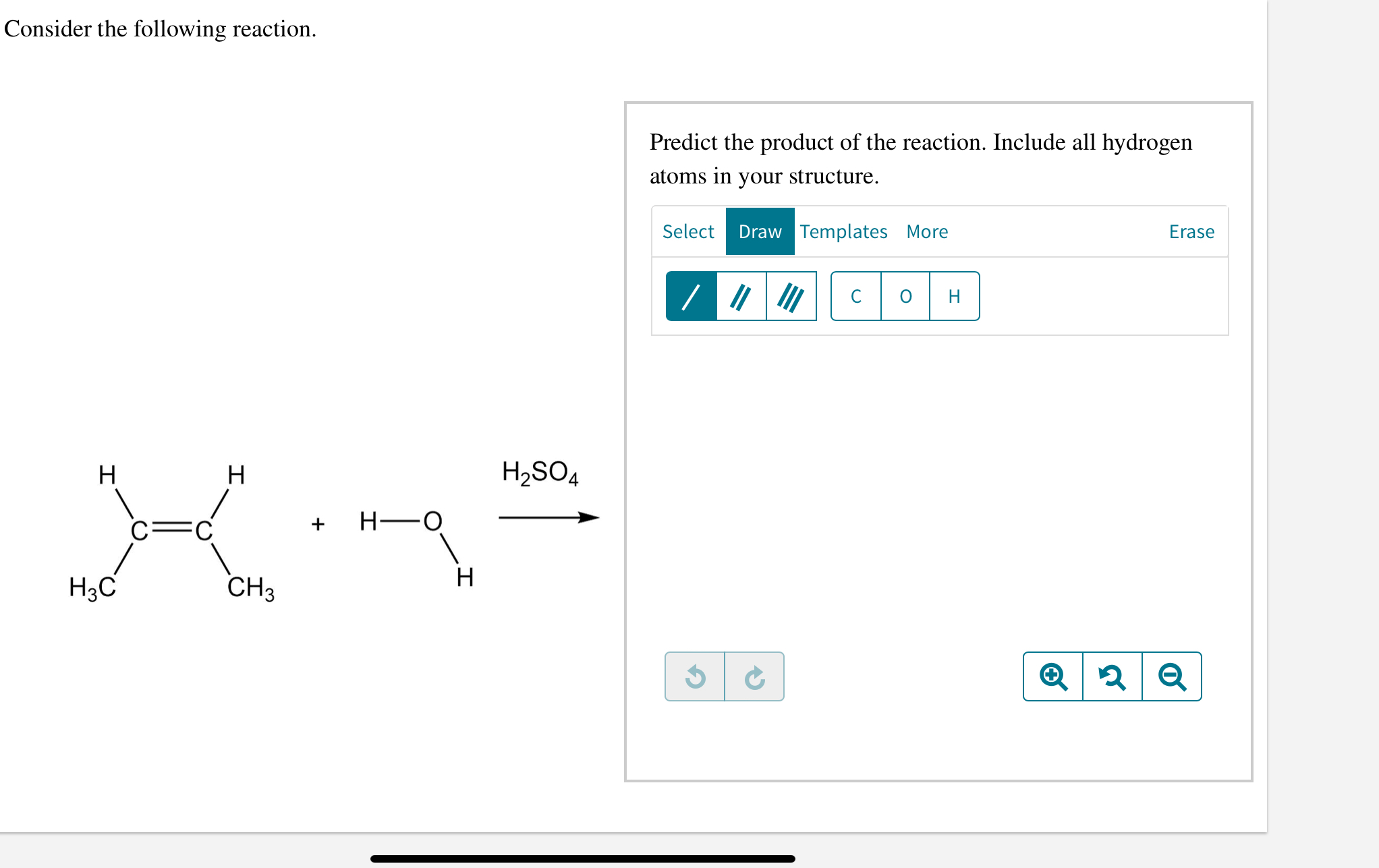 Solved Consider the following reaction.Predict the product | Chegg.com