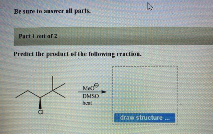 Solved w Be sure to answer all parts. Part 1 out of 2 | Chegg.com
