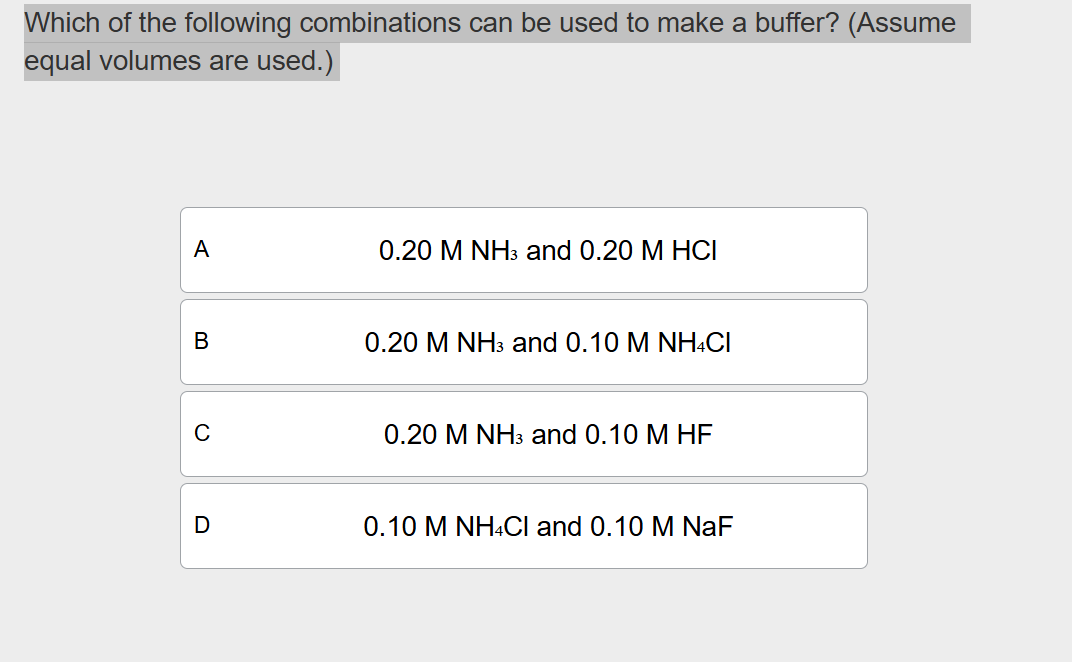 Solved Which of ﻿the following combinations can be ﻿used to | Chegg.com
