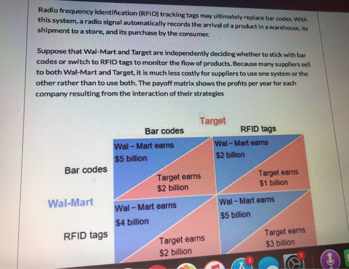 Solved Radio frequency identification (RFID) tracking tags | Chegg.com
