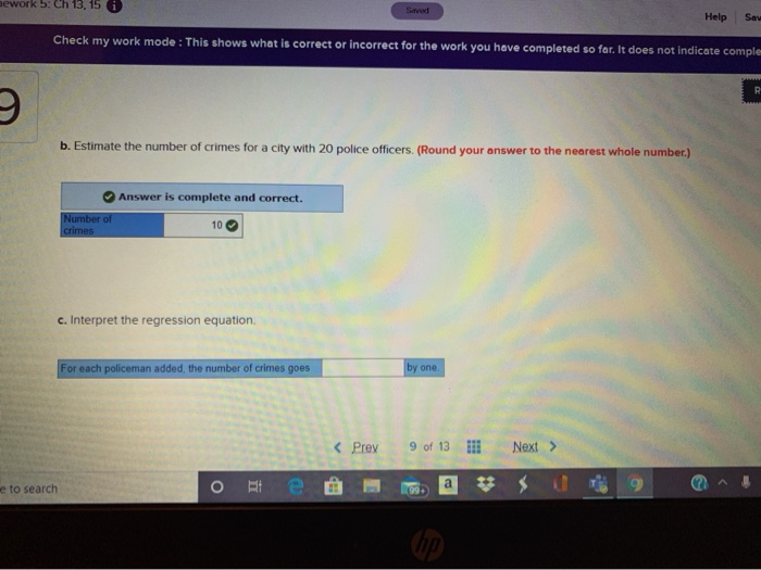 Solved work 5: Ch 13, 15 Help Save & Exit Check my work mode | Chegg.com