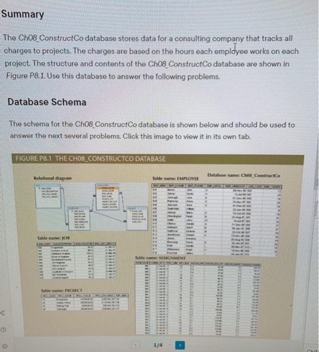 Solved Database Concept.I have been having trouble doing | Chegg.com